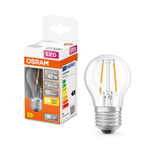 OSRAM LED Retrofit Classic P Lampe LED (ex 40W) 4W / 2700K blanc chaud ...